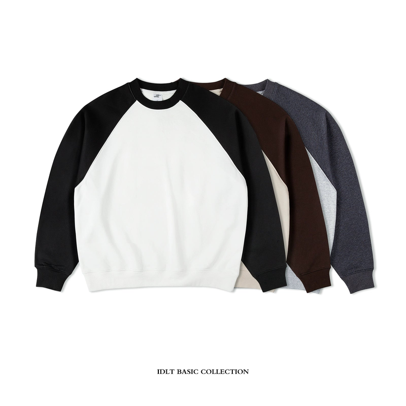 Basic Raglan Sleeve Round Neck Oversize Sweatshirt WN4336 – WONDER NOAH