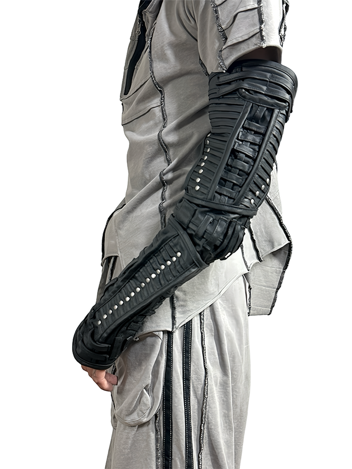 Waxed Rivet Mecha Long Fingerless Glove WN21980 – WONDER NOAH