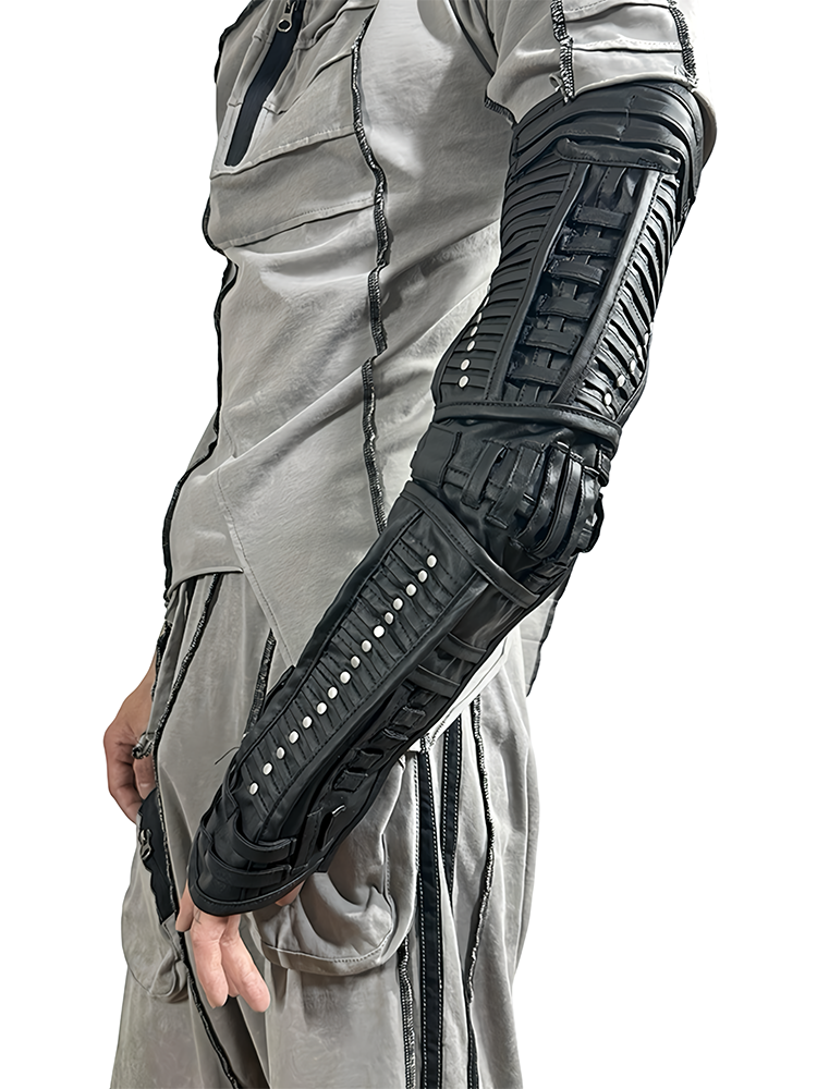 Waxed Rivet Mecha Long Fingerless Glove WN21980 – WONDER NOAH