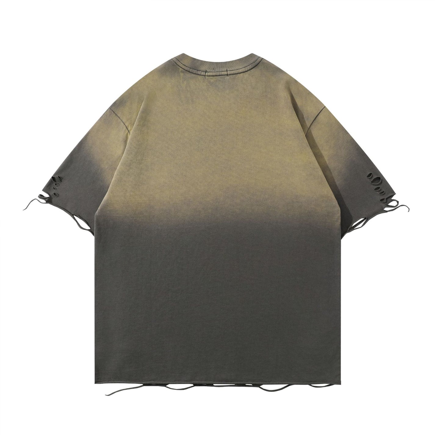 Washed Damage Gradient Short Sleeve T-Shirt WN11219 – WONDER NOAH