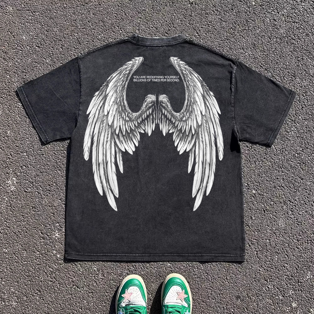 Wing Art Design Oversize Short Sleeve T-Shirt WN16718 – WONDER NOAH