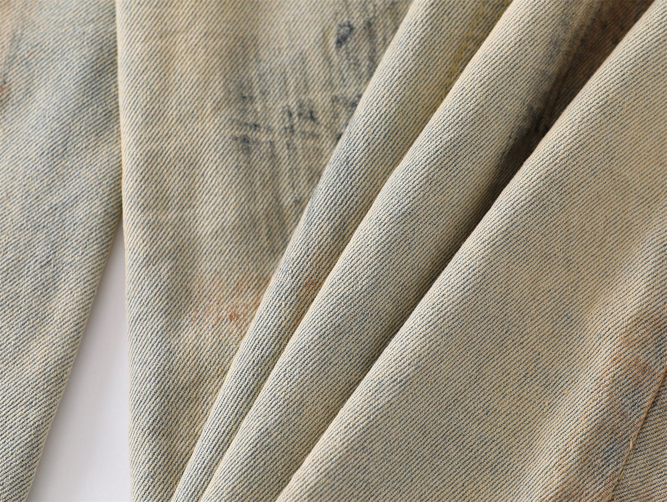 Washed Mud Dye Dirty Wide-Leg Denim Jeans WN15083 – WONDER NOAH