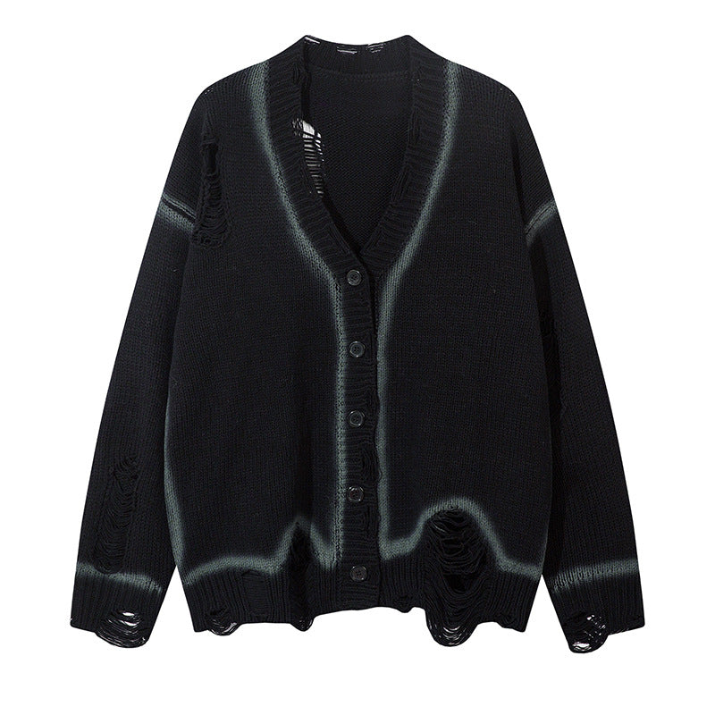 Tie-Dye Colorblock Knit Cardigan WN11413 – WONDER NOAH