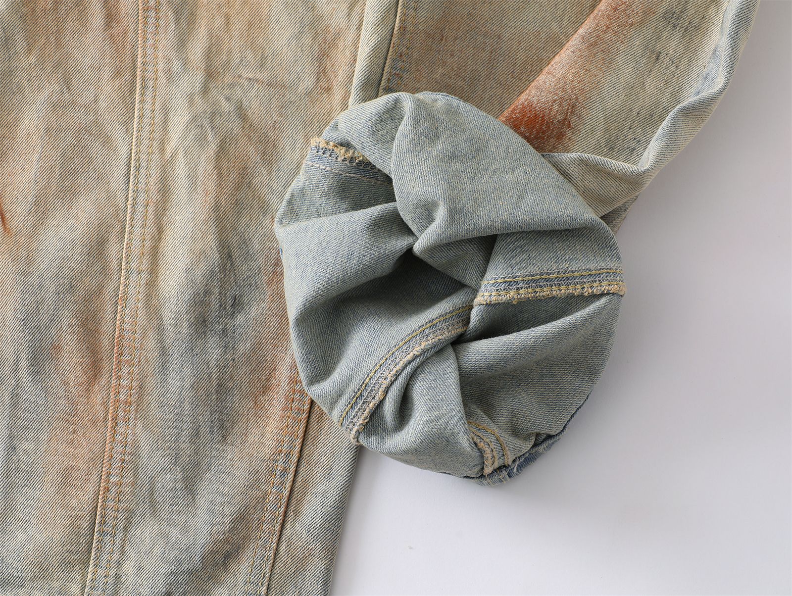 Washed Mud Dye Dirty Wide-Leg Denim Jeans WN15083 – WONDER NOAH
