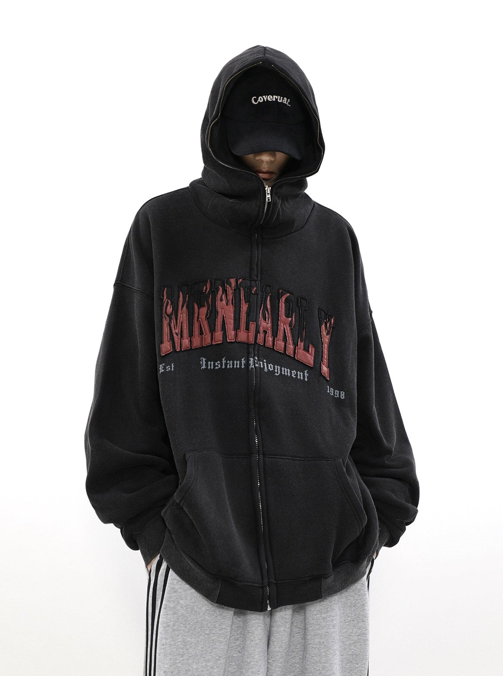 Oversize Brushed Lining Zipper Hoodie WN3038 – WONDER NOAH