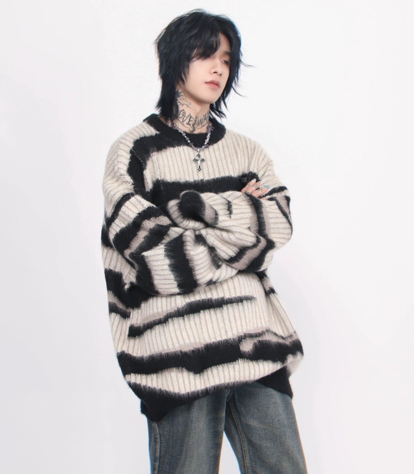 Oversize Knit Sweater WN2916 – WONDER NOAH