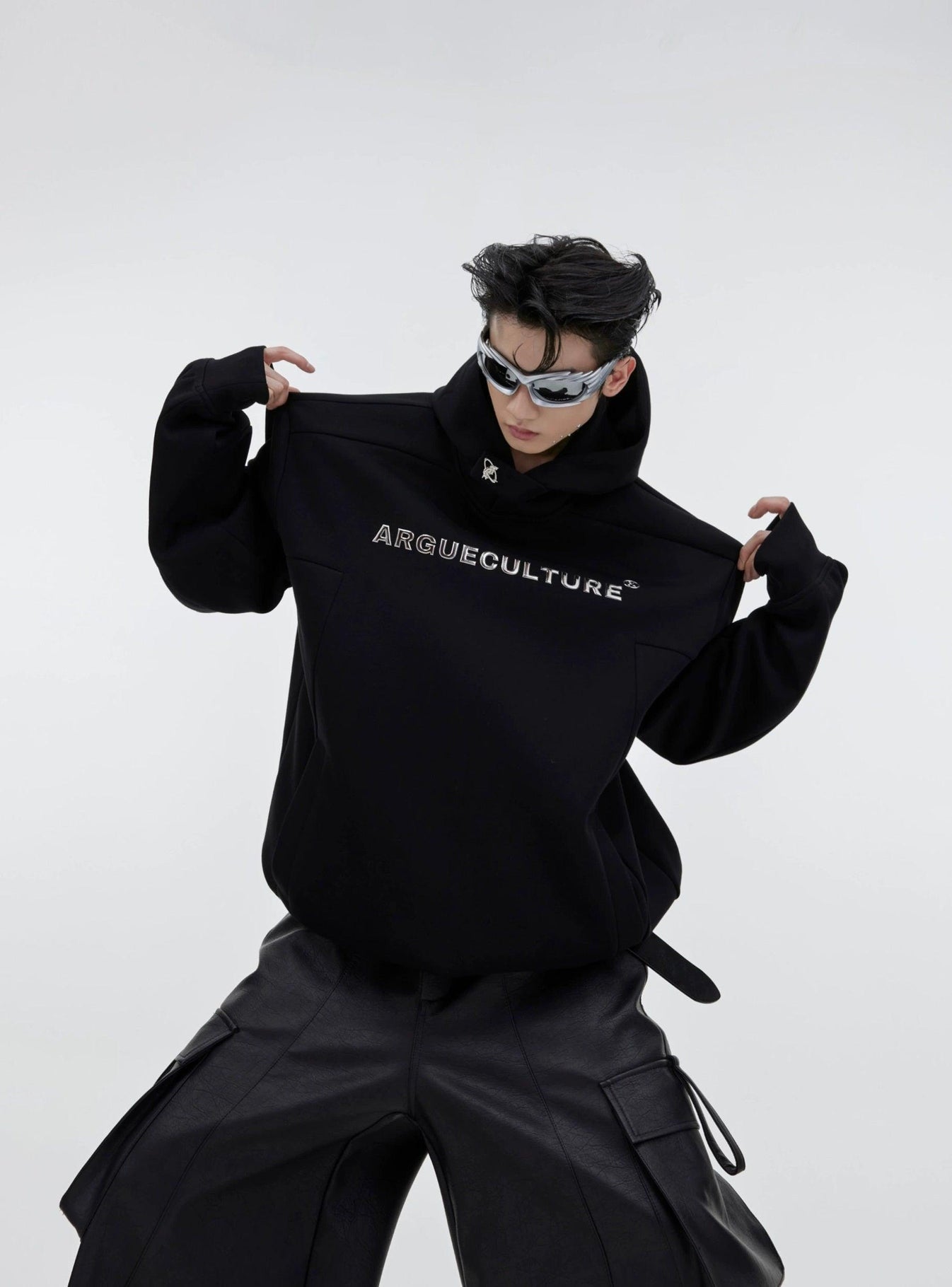 Oversize Shoulder-pad Hoodie WN2364 – WONDER NOAH