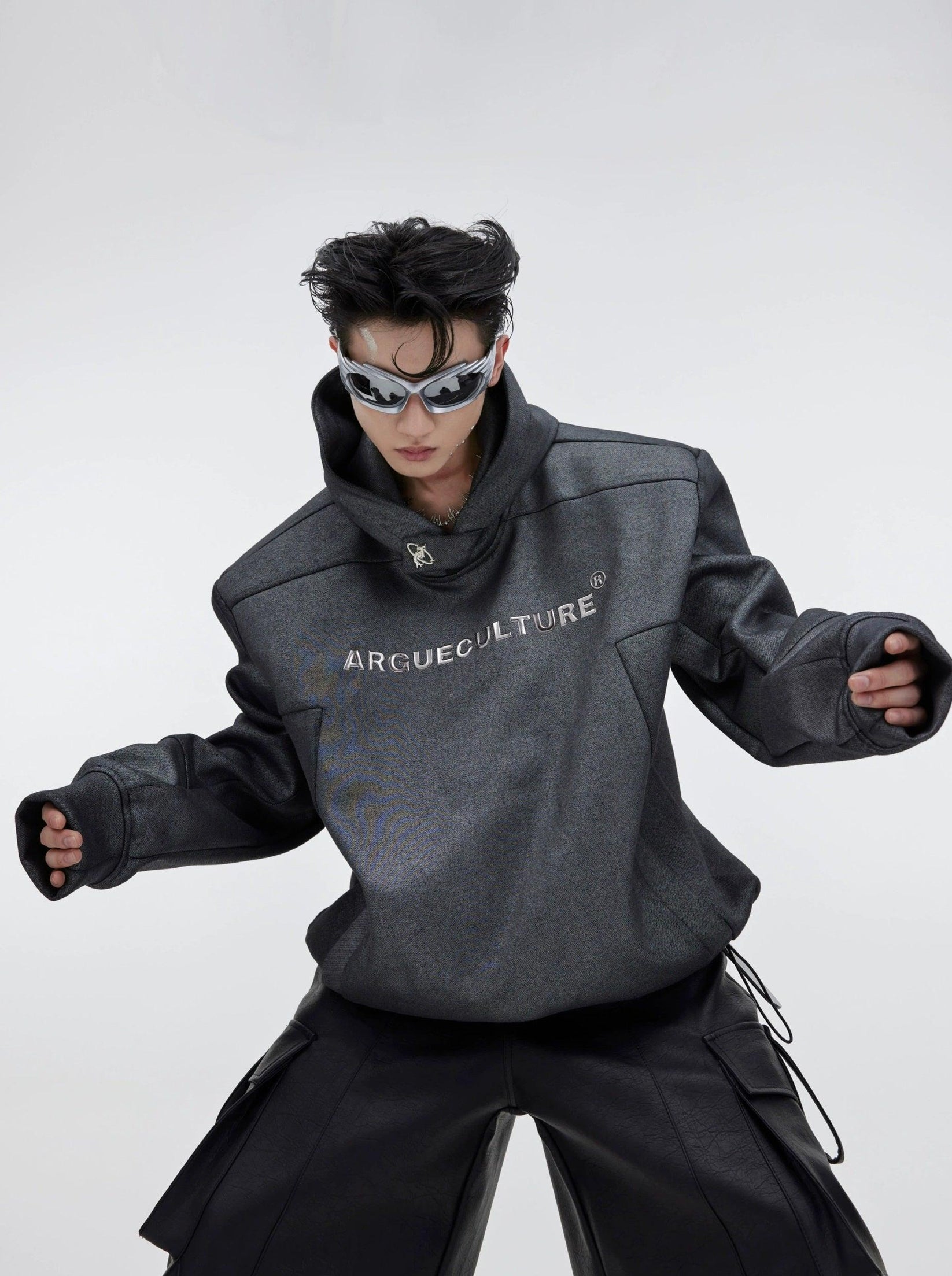 Oversize Shoulder-pad Hoodie WN2364 – WONDER NOAH
