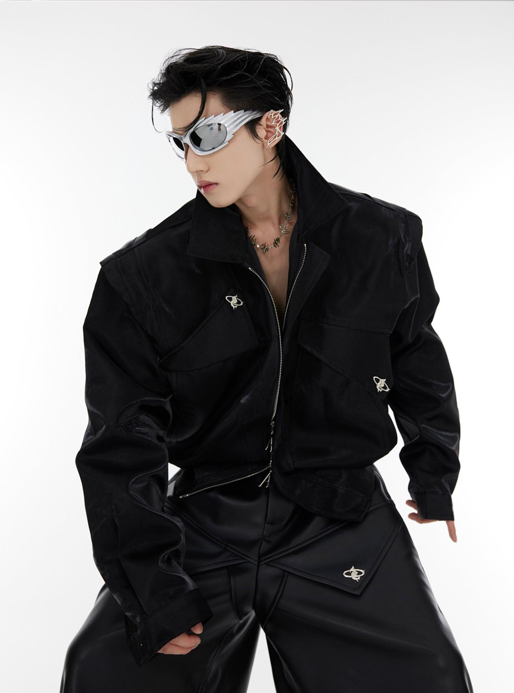 Oversize Shoulder-pads PU Leather Jacket WN2019 – WONDER NOAH