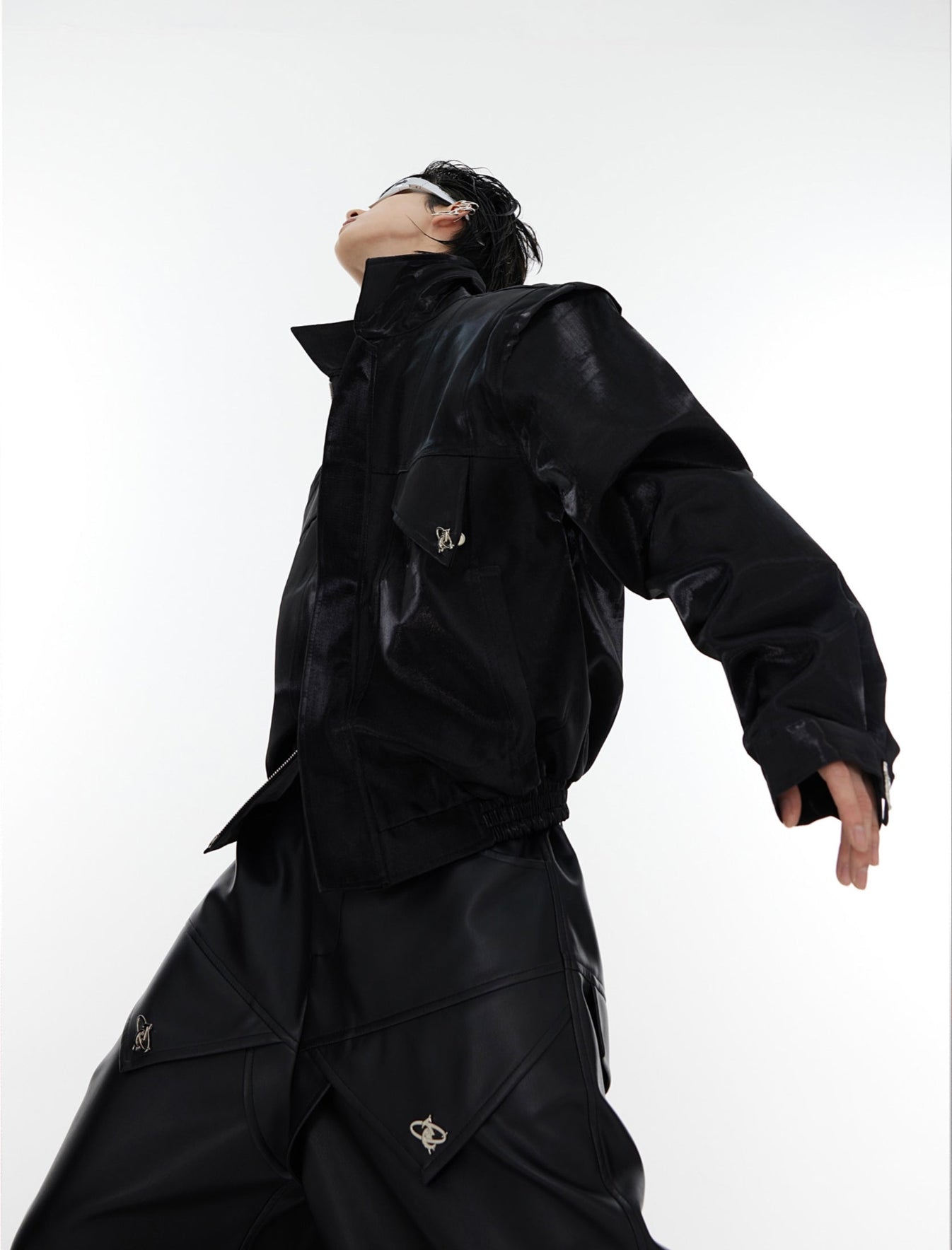 Oversize Shoulder-pads PU Leather Jacket WN2019 – WONDER NOAH