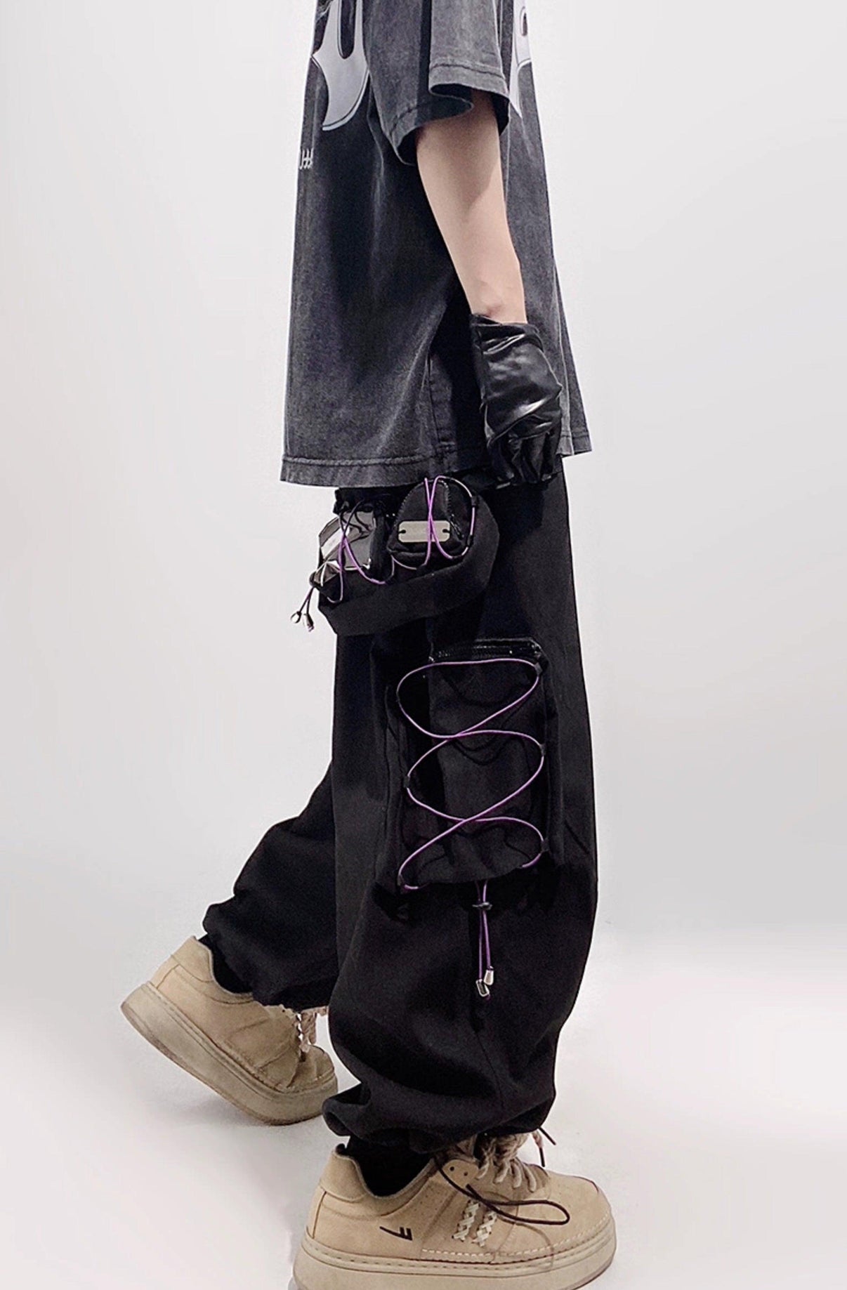 Wide-leg Drawstring Sweatpants WN2159 – WONDER NOAH